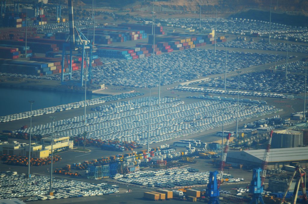 The port of Ashdod in Israël is deserved by Marfret